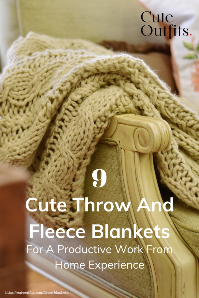 9 Cute Throw & Fleece Blankets For A Productive Work From Home